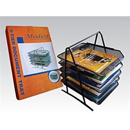 Deluxe Metal Mesh 5 Tier Document Tray Black in Dubai, Abu Dhabi, UAE ...