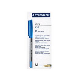 Staedtler Stick 430 Ballpoint Pen Medium, 10/box, Blue in Dubai, Abu ...